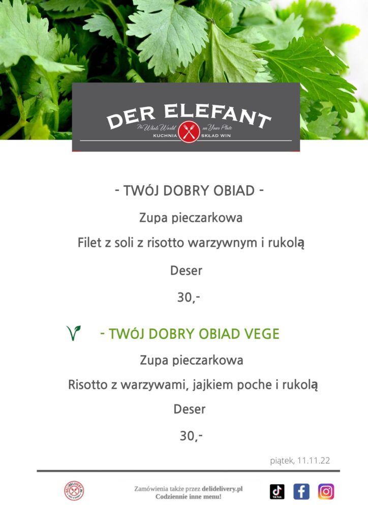 Menu – Der Elefant
